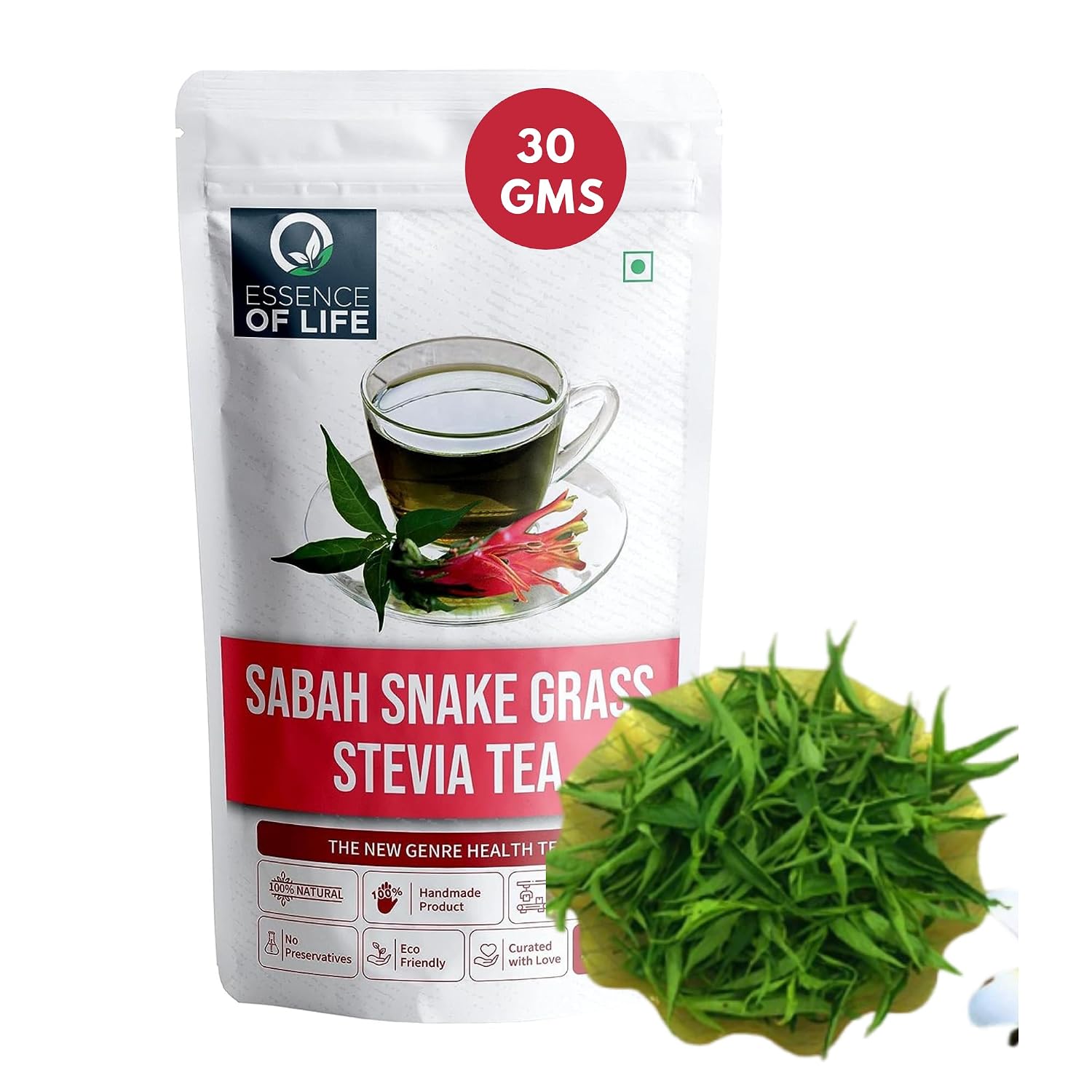 Essence of Life Sabah Snake Grass Stevia Tea Bag | Improves the Body's ...