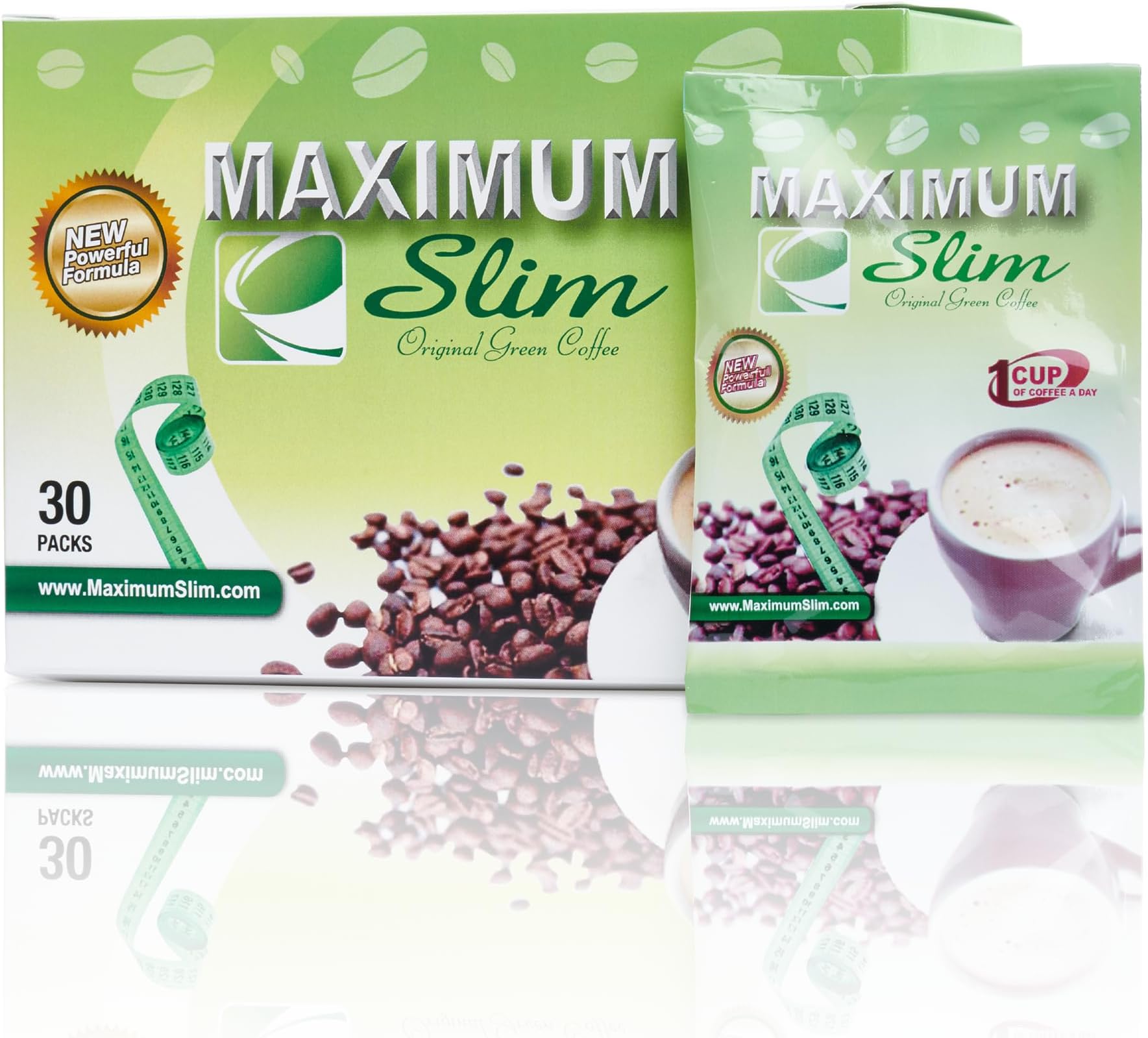 Amazon.com : Maximum Slim Original Green Coffee –Premium 4-in-1 Formula ...
