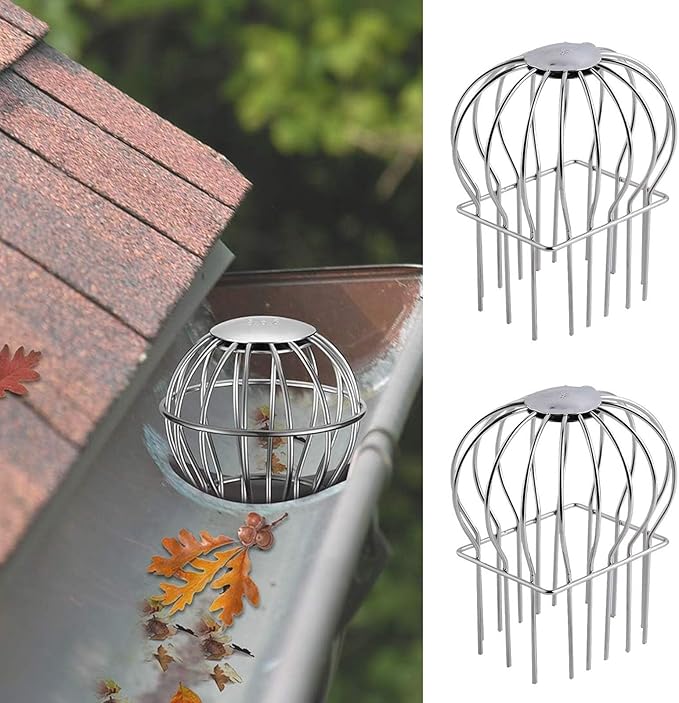 Amazon.com: BBHW Gutter Downspout Guards Filter Strainer, Stainless ...