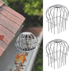 Amazon.com: BBHW Gutter Downspout Guards Filter Strainer, Stainless ...