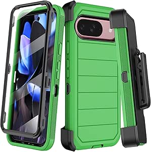 Amazon.com: KECAI for Google Pixel 9 Case,Pixel 9 Pro Case with Built-in Screen Protector,Belt ...