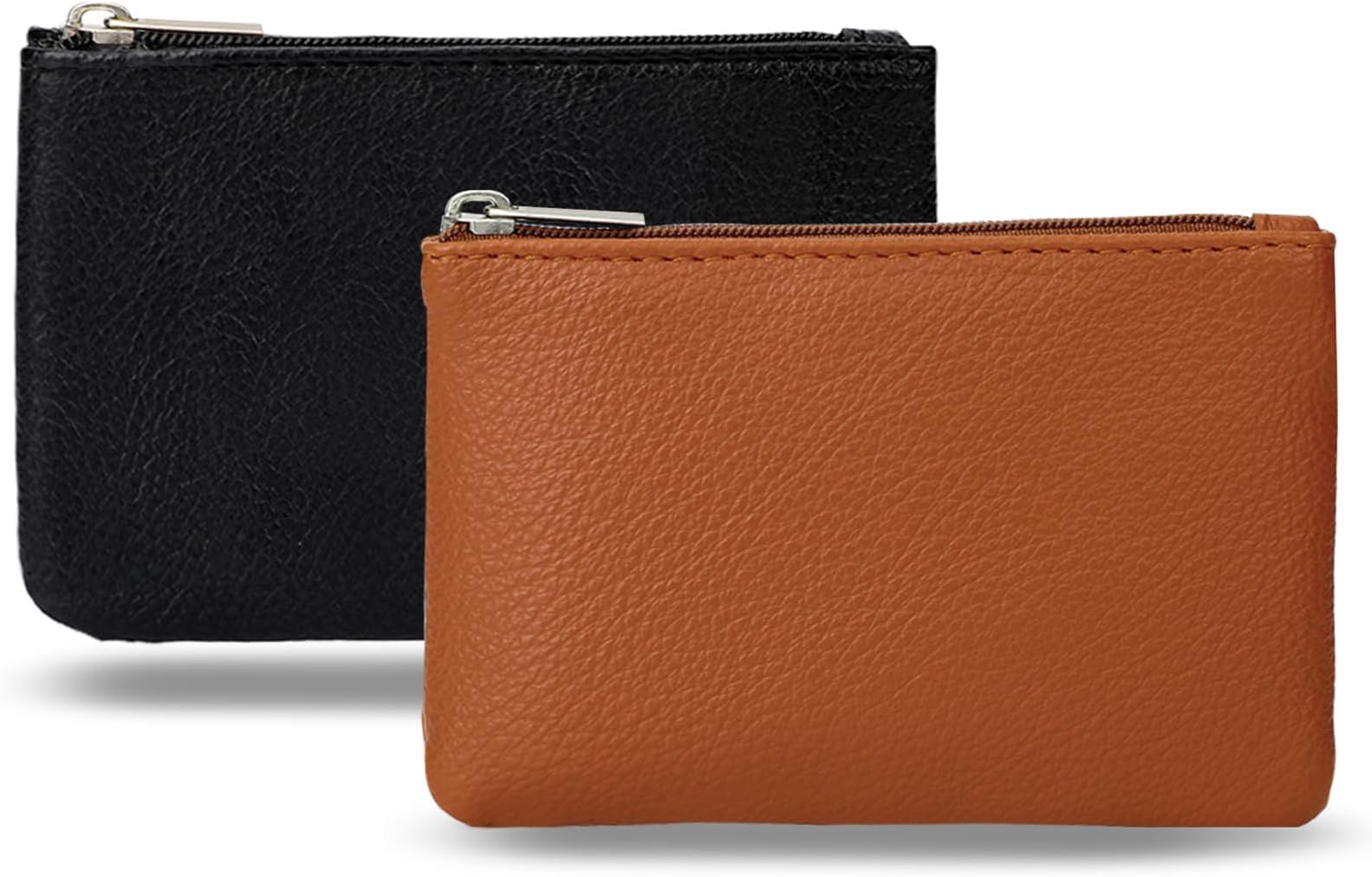 Amazon.com: 2 Pack Coin Purse, Portable PU Leather Coin Purse with ...