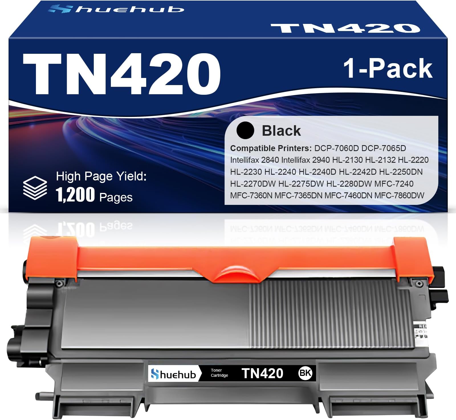 Amazon.com: TN420 Black Toner Cartridge Replactment for Brother TN-420 ...