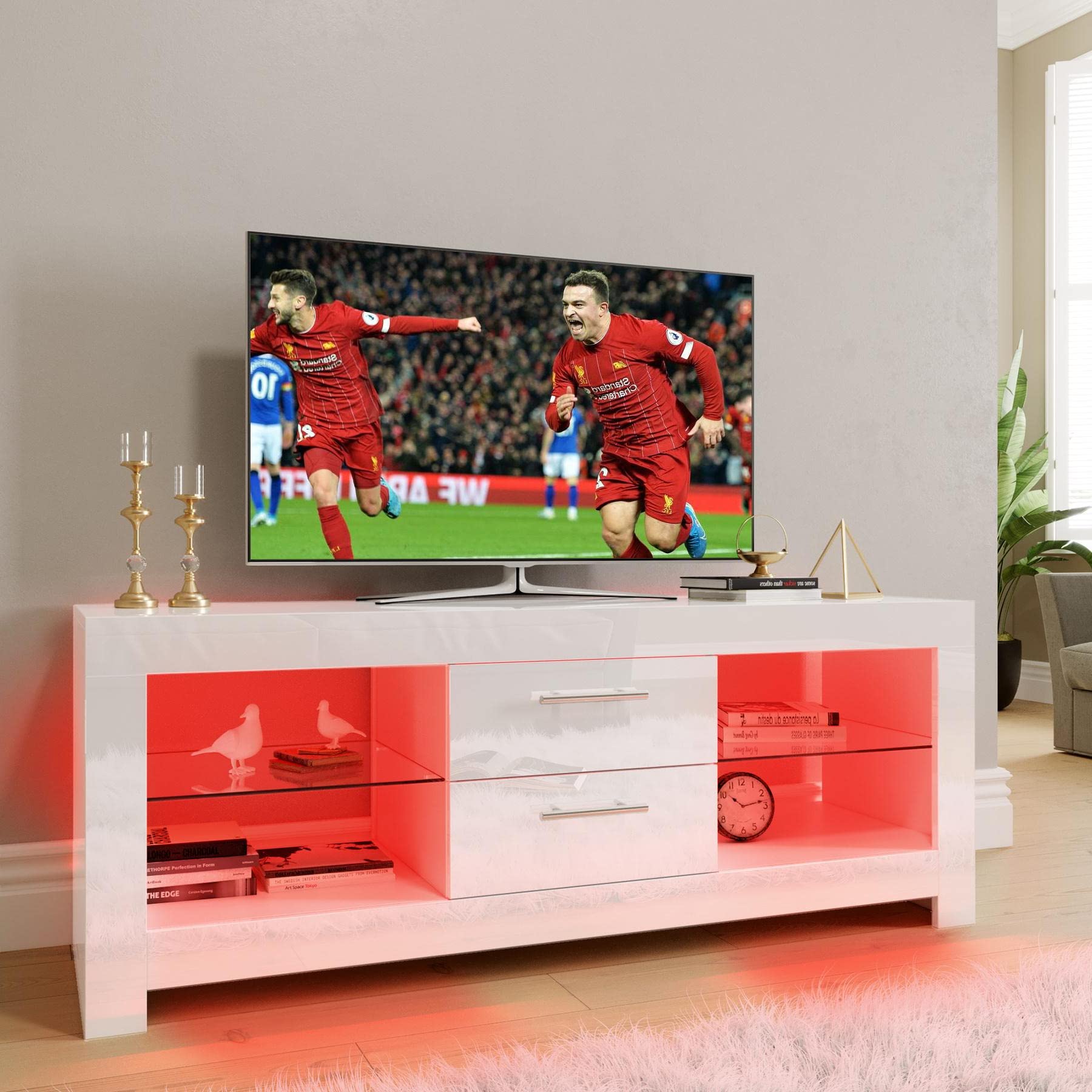 Red Gloss Tv Cabinet