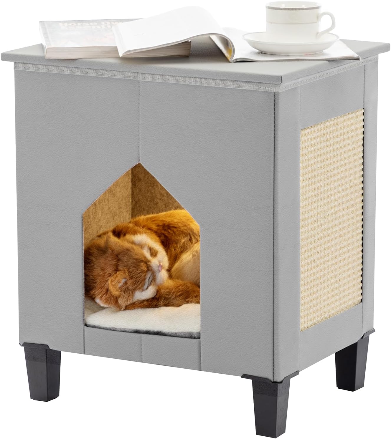 Amazon.com : TaoHFE Cat Hideaway Modern Cats Furniture for Living Room ...