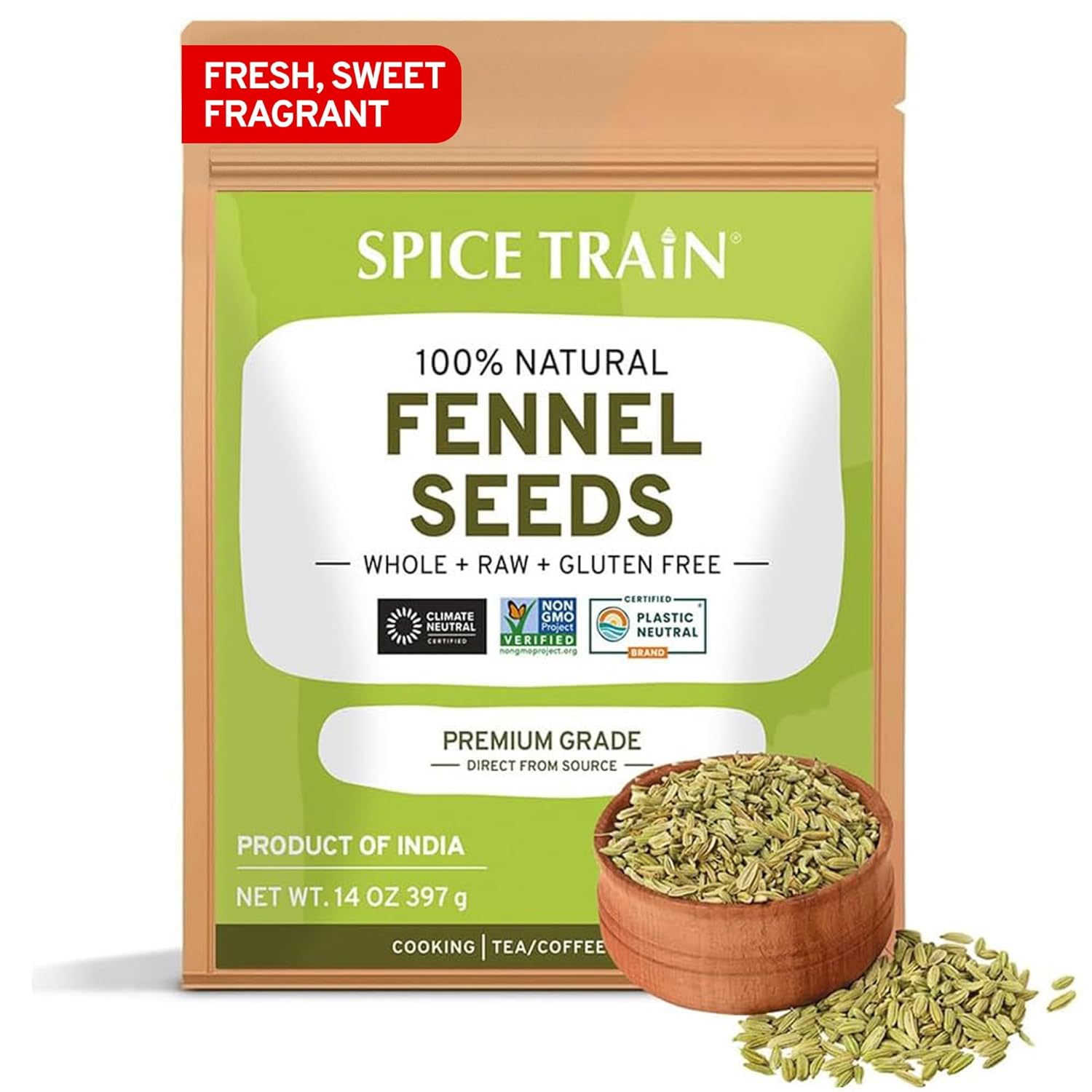 Amazon.com : Fennel Seeds (397g/14oz) Tested for Quality | Raw Fennel ...