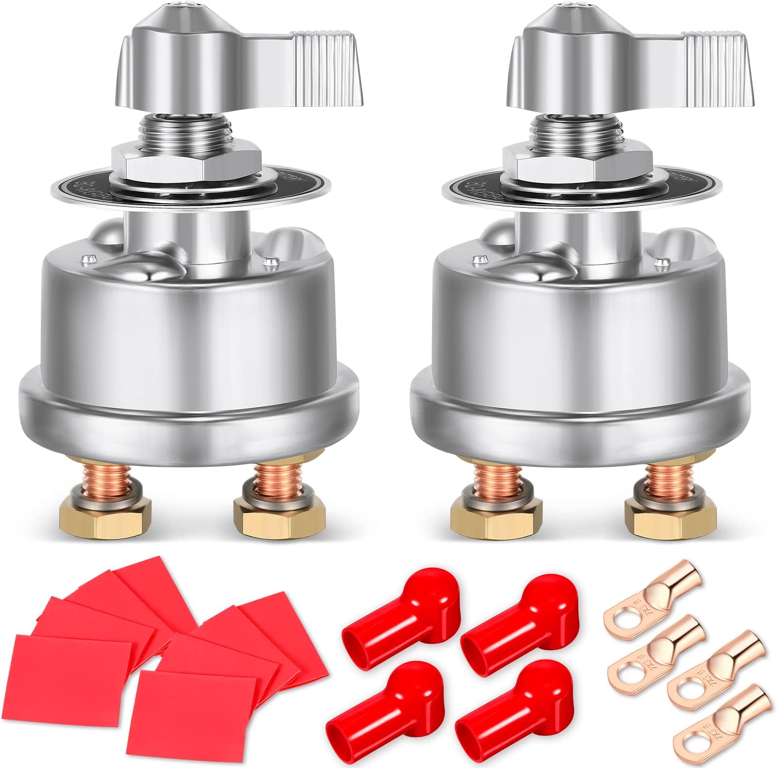 Amazon.com: 2 Pcs Battery Shut Off Switch 12V High Current Battery ...