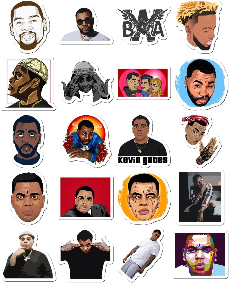 Amazon.com: 20 Pcs Stickers Pack Kevin Colorful Gates Aesthetic Vinyl ...