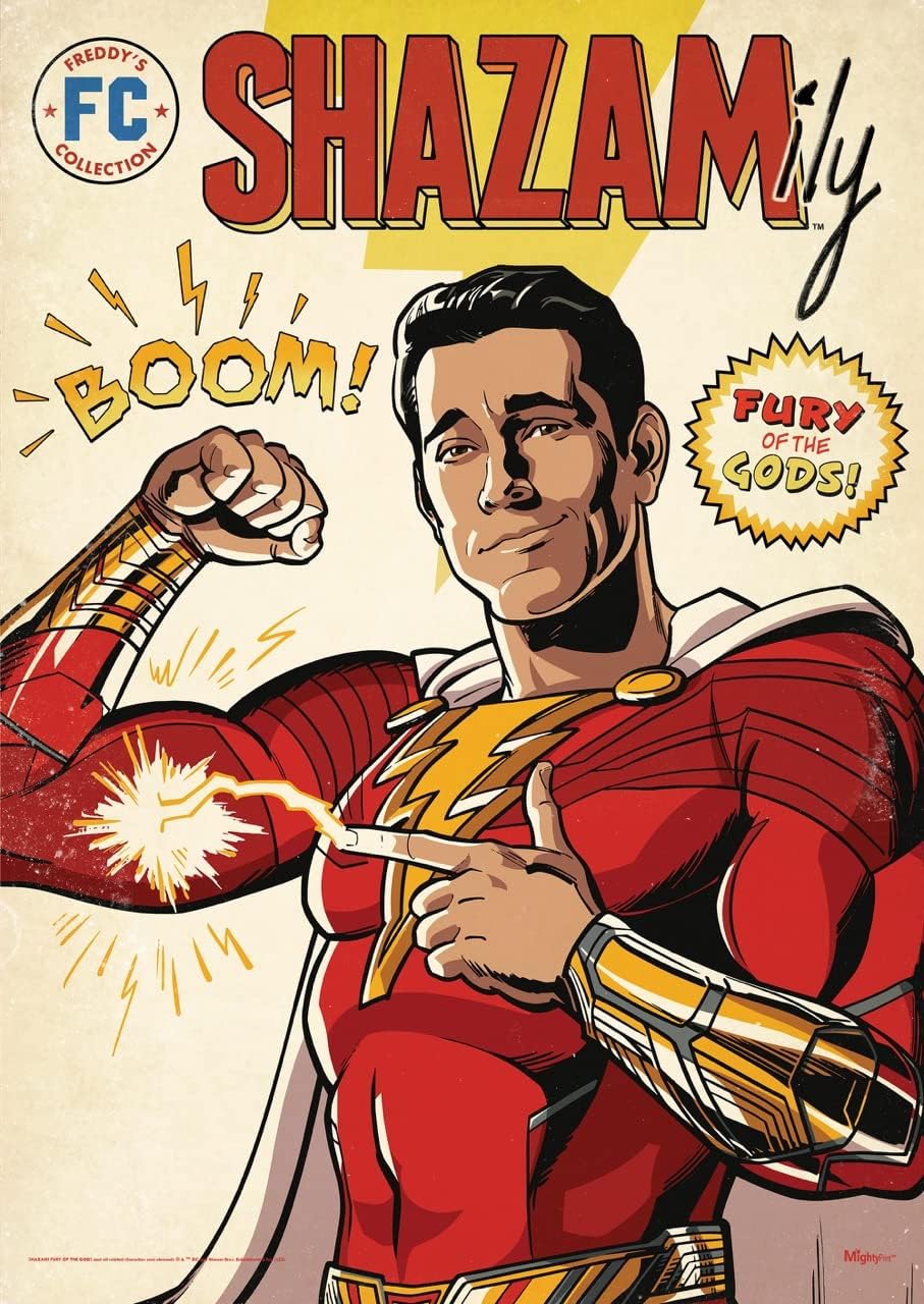Amazon.com: MIGHTYPRINT DC Comics – Shazam! Fury Of The Gods – Shazam ...