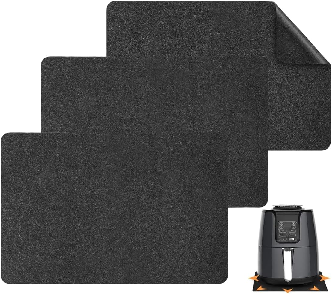 Amazon.com: Avykalox Heat Resistant Mats for Air Fryer, 3 Pcs Kitchen ...