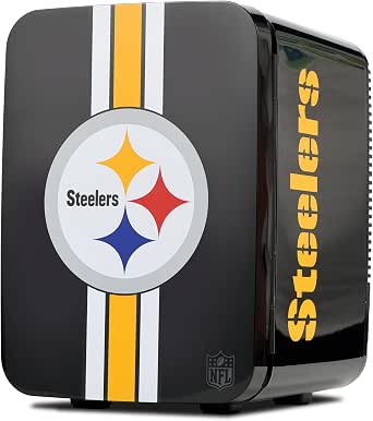Amazon.com: Ukonic NFL Pittsburgh Steelers 15-Can Mini Fridge 10L – AC ...