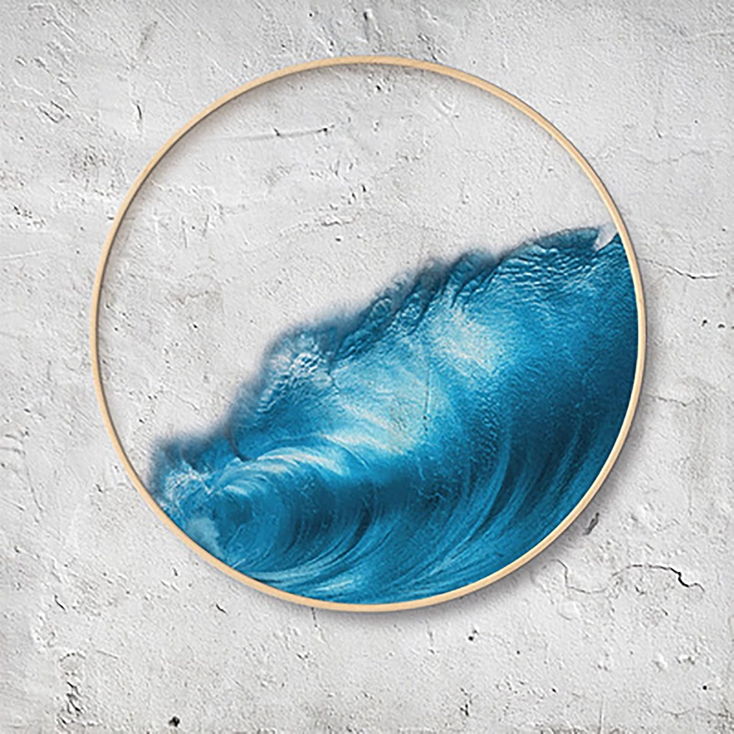 Round Sea Iceberg Transparent Decorative Painting, Modern and Simple ...