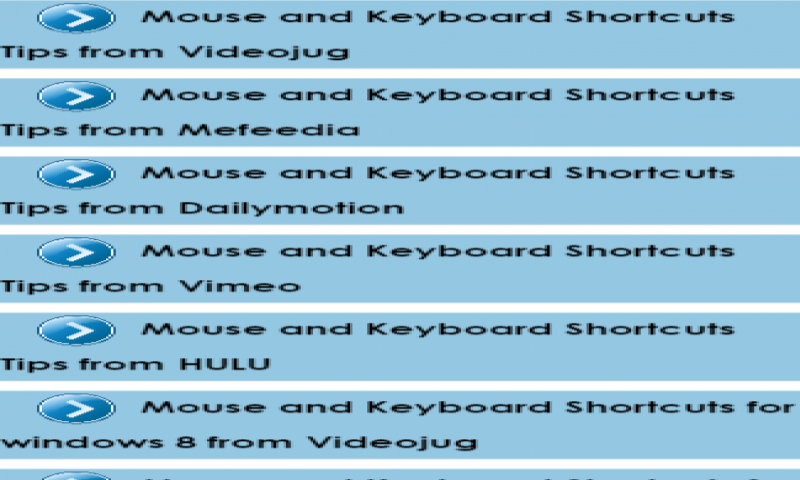 Mouse Shortcut Guide - App on Amazon Appstore