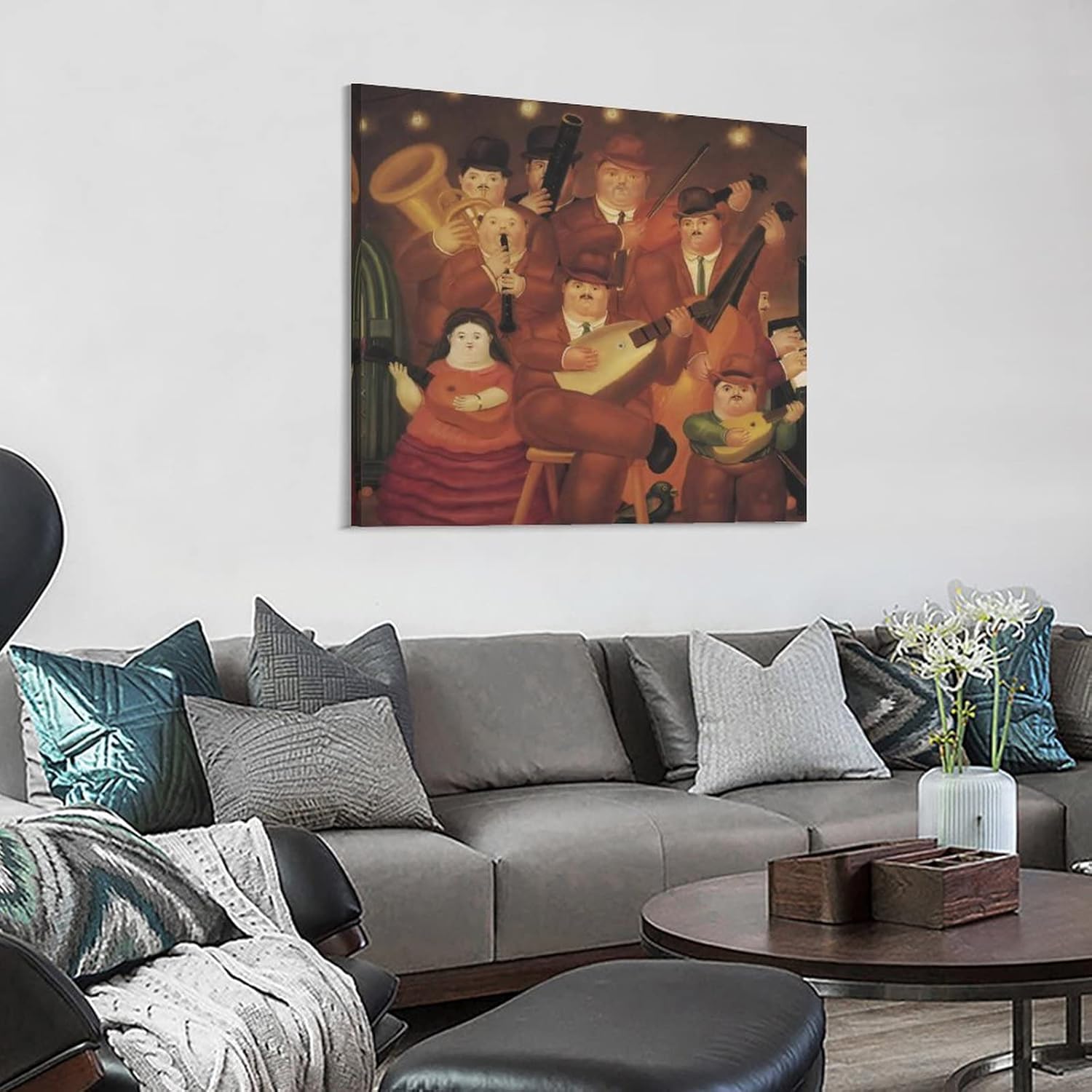 YWVWY Póster artístico de la banda musical de Fernando Botero de cuerpo ...