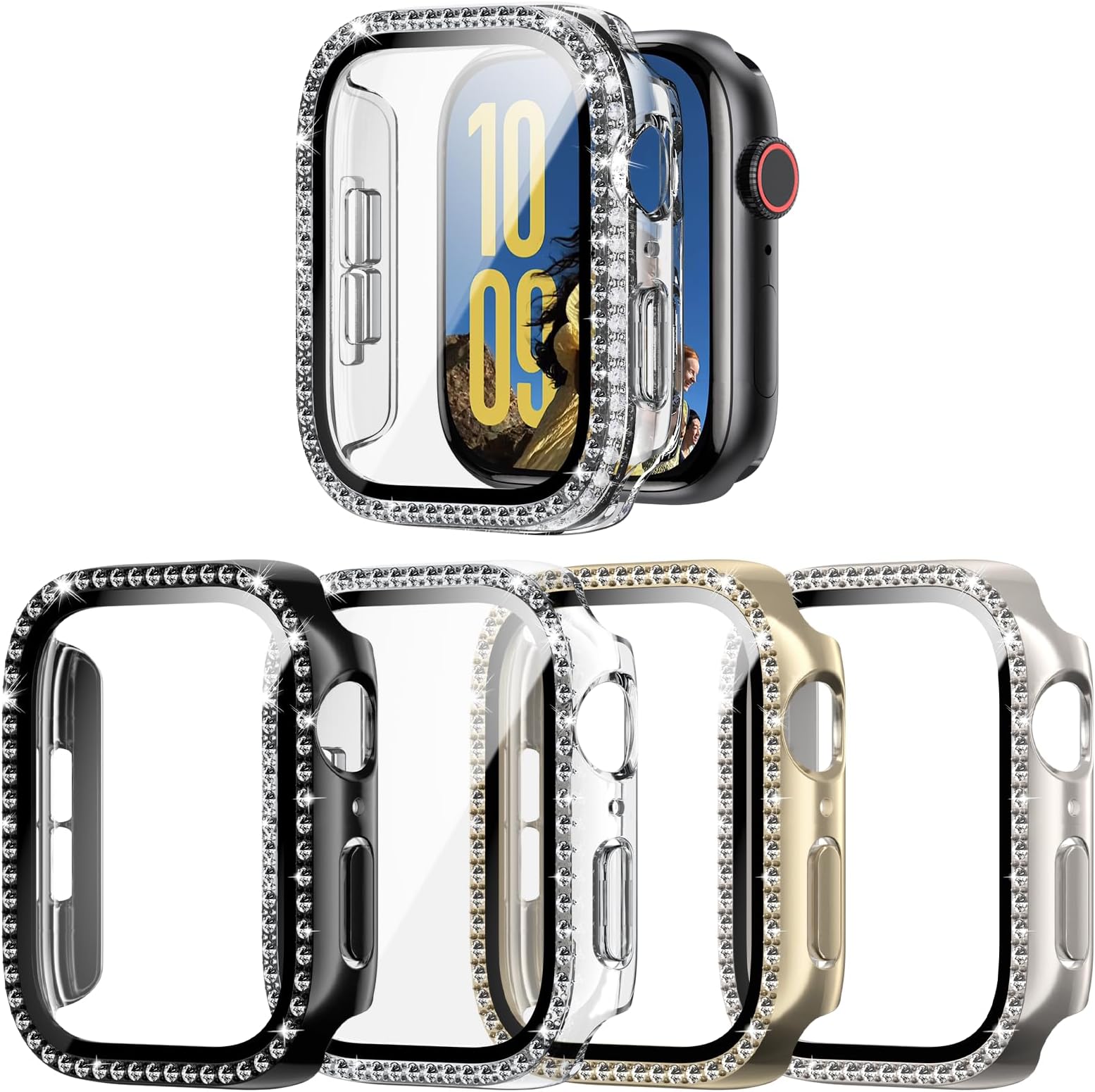 Amazon.com: Goton 4 Pack for Apple Watch Series 10 Screen Protector 42 ...