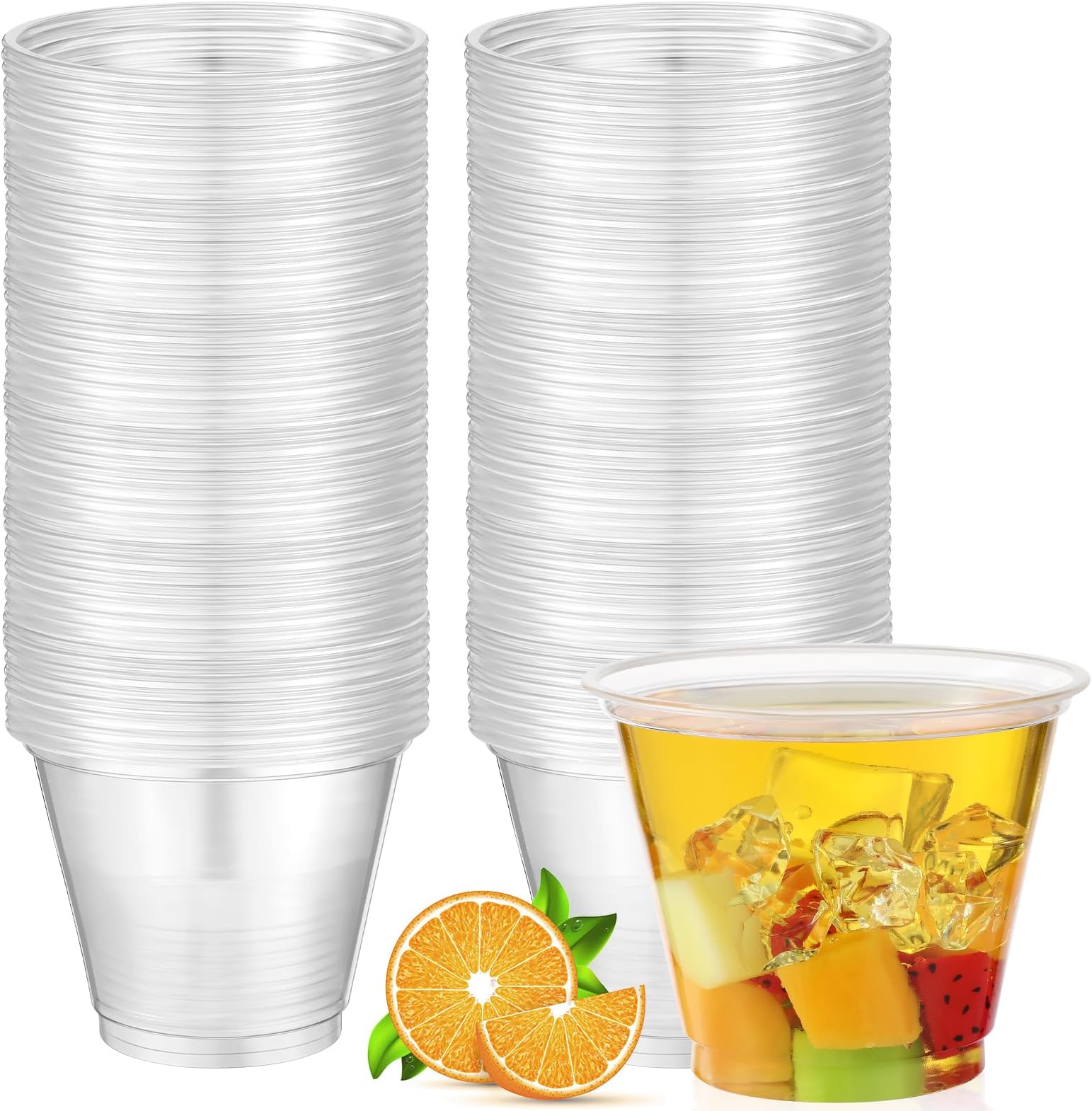 Amazon.com: Stock Your Home 9 oz Clear Commercially Compostable Cold ...