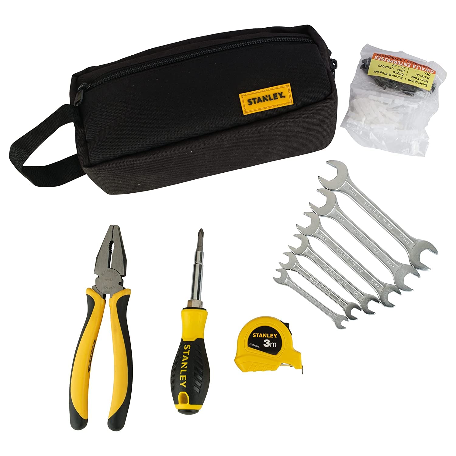 STANLEY LCTL-KIT1 All-in-One Basic Tool Kit (74-Pieces) for Home & DIY ...