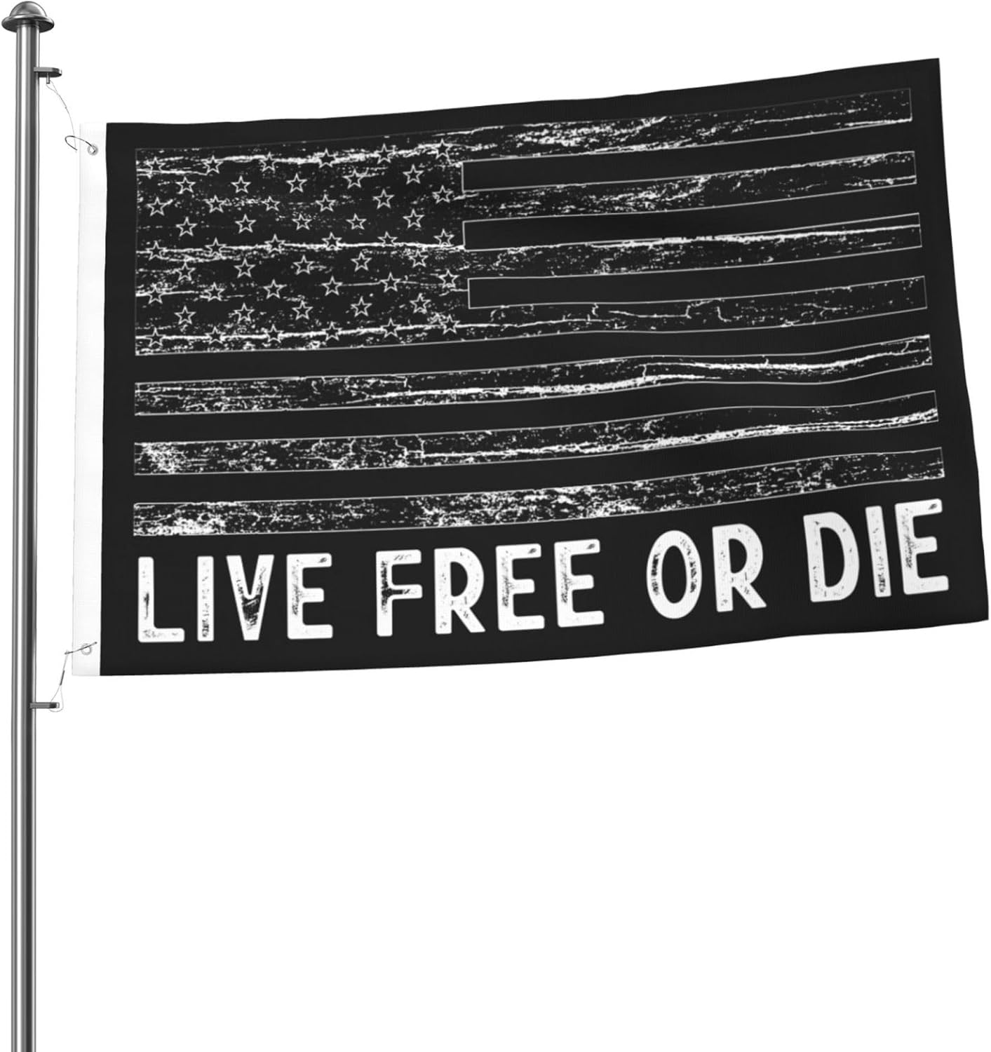 Amazon.com : 2x3 Foot Live Free Or Die Flag With Brass Grommets - Vivid ...