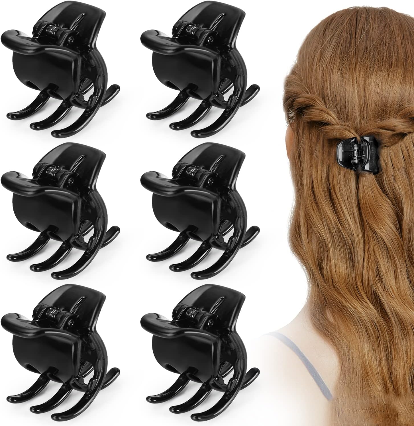 Amazon.com: 12 Pieces Hair Claw Clips Medium Size Hair Claws Hair ...