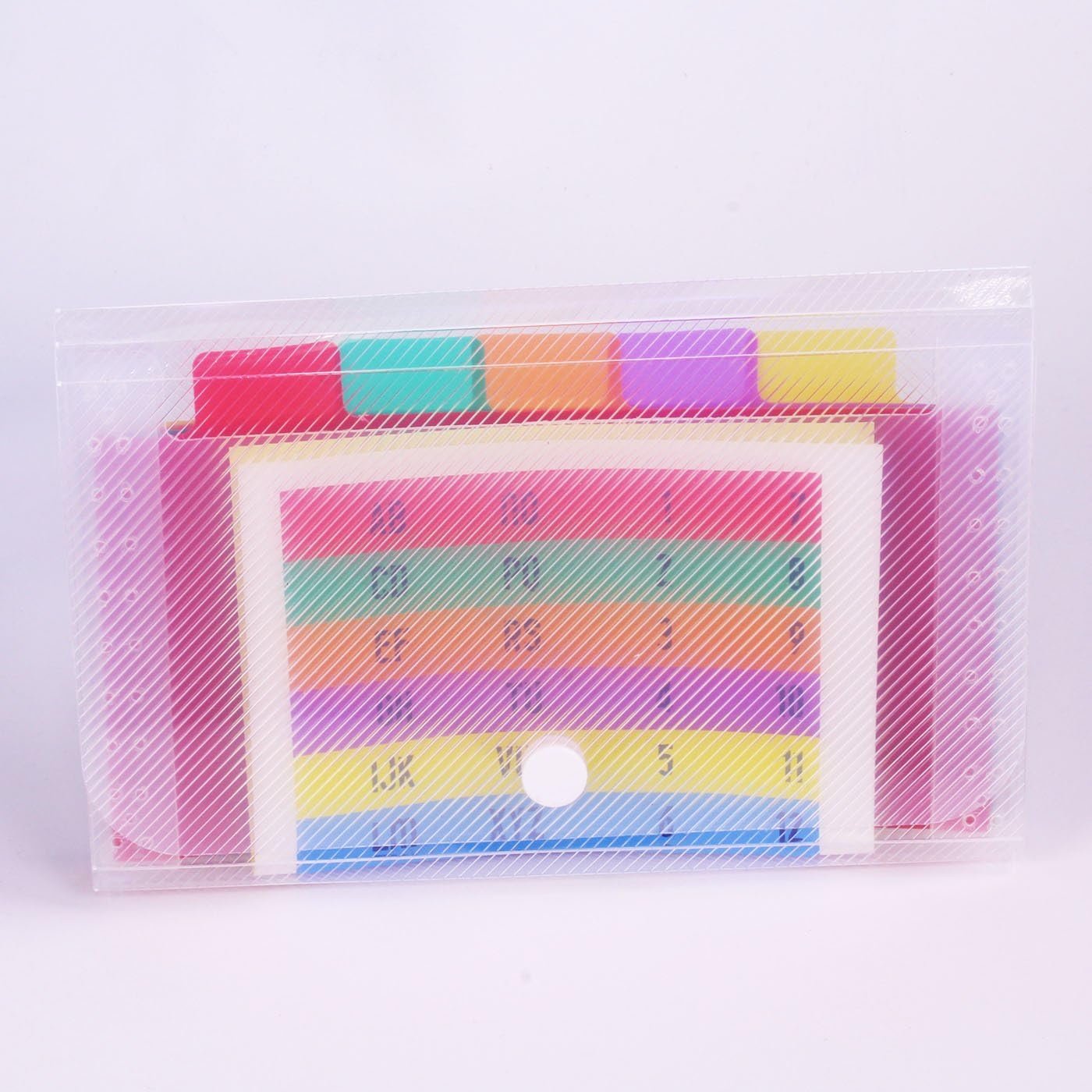 A6 Expanding Concertina File Folder Organiser with Rainbow Dividers 6 ...