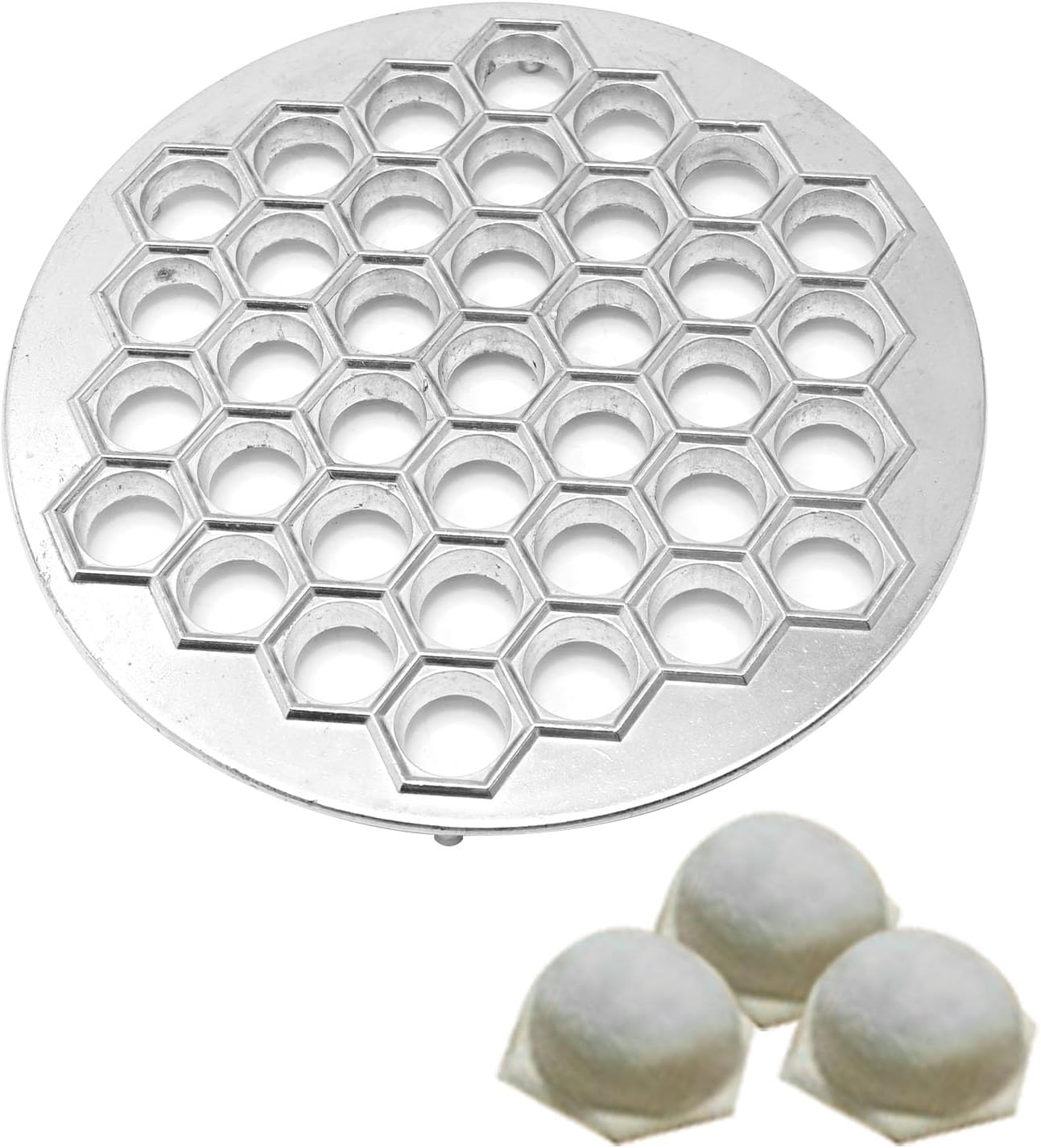 Amazon.com: Russian Dumplings Maker Press Mold, Ravioli Maker with 37 ...