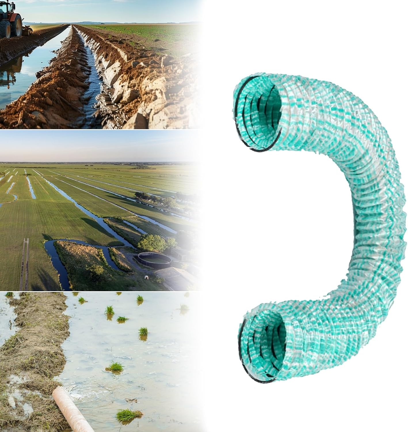 Amazon.com : Flexible/landscaping Drain Pipe Expandable, Extra Long ...