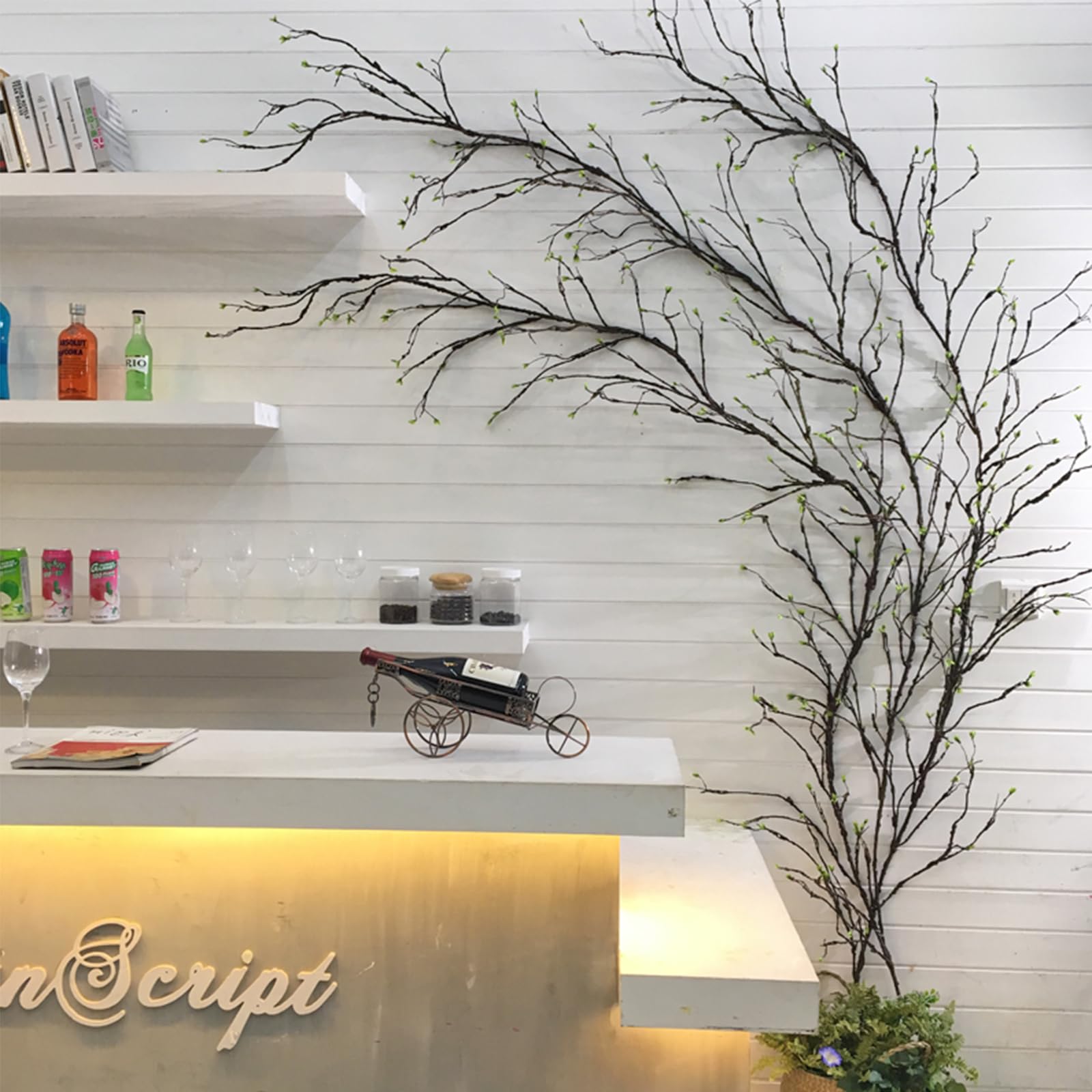 Amazon.com: CONGZHANHH 130 inch Malleable Artificial Floral Tree ...