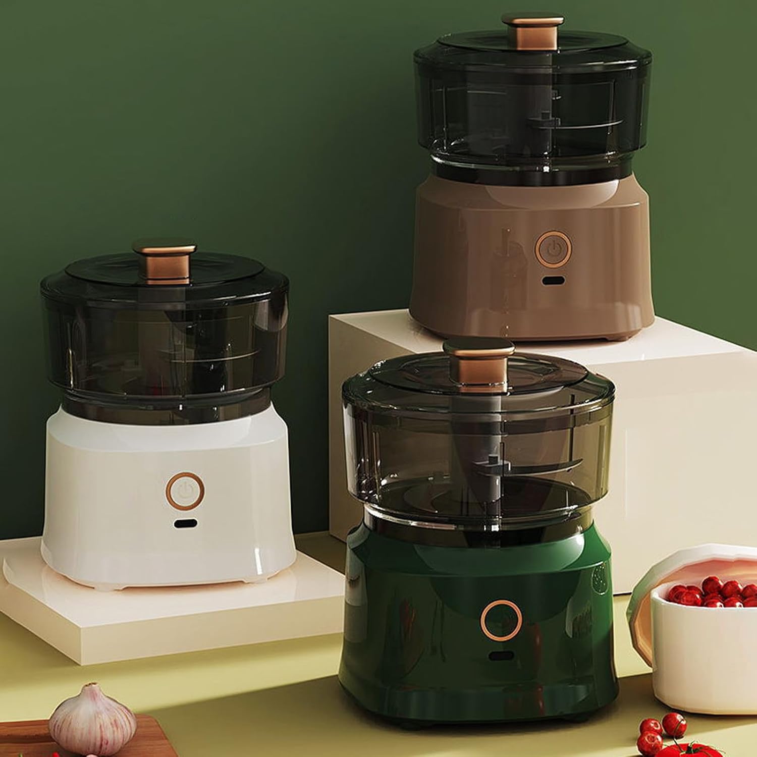 Amazon.com: Electric Garlic Chopper Portable Mini Food Processor ...