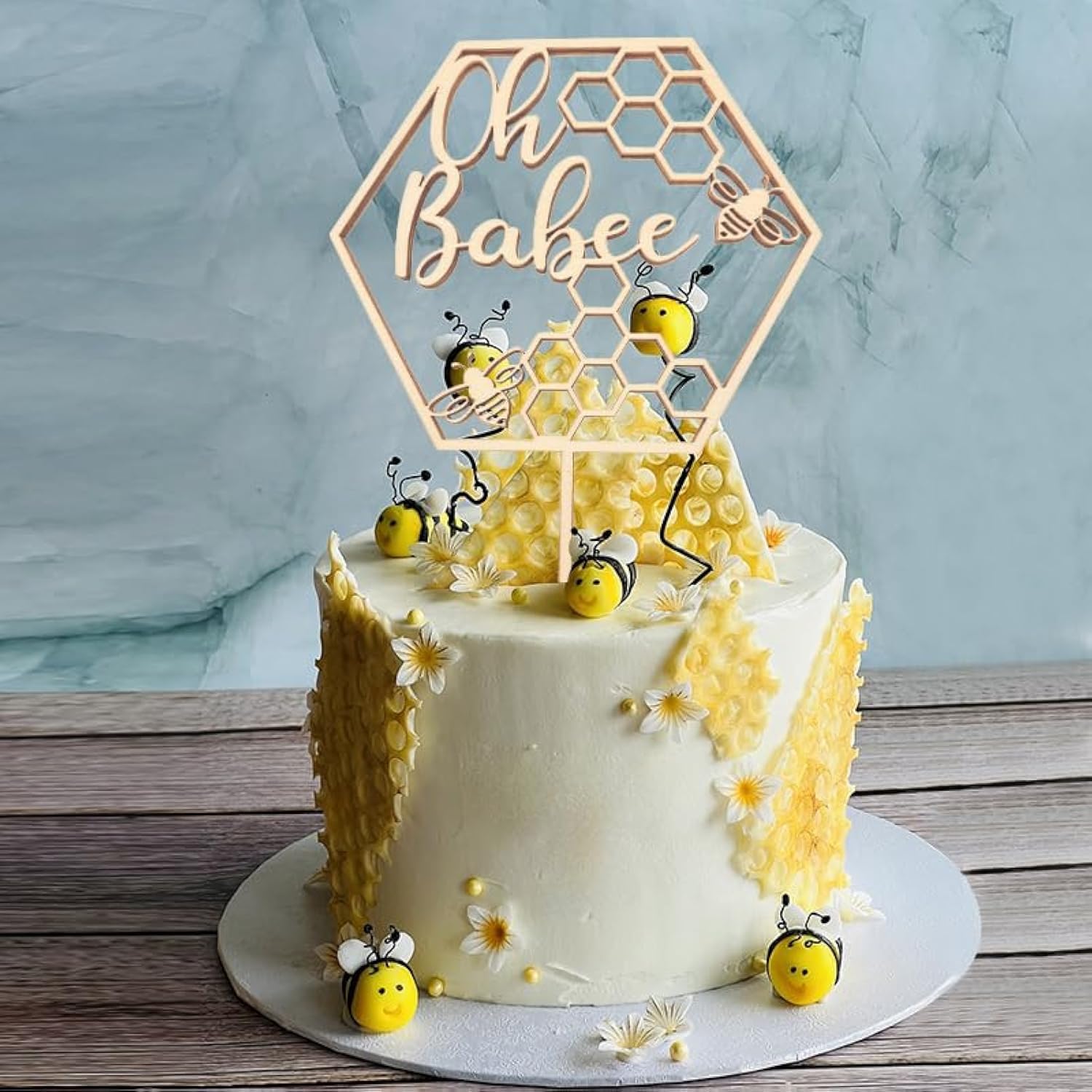Bumble Bee Baby Shower Cake Toppers
