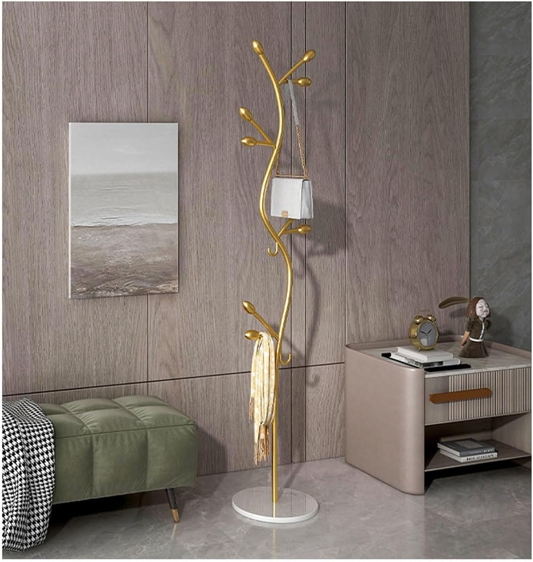 Amazon.com: TAYGUM Clothes Rack, Coat Rack, Simple Floor-standing Coat ...