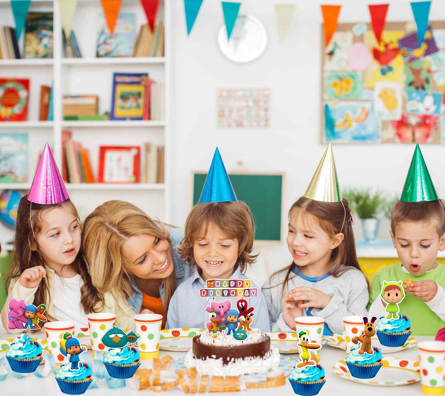 Poc_yo – Decoración para cupcakes, 25 piezas de decoración de ...