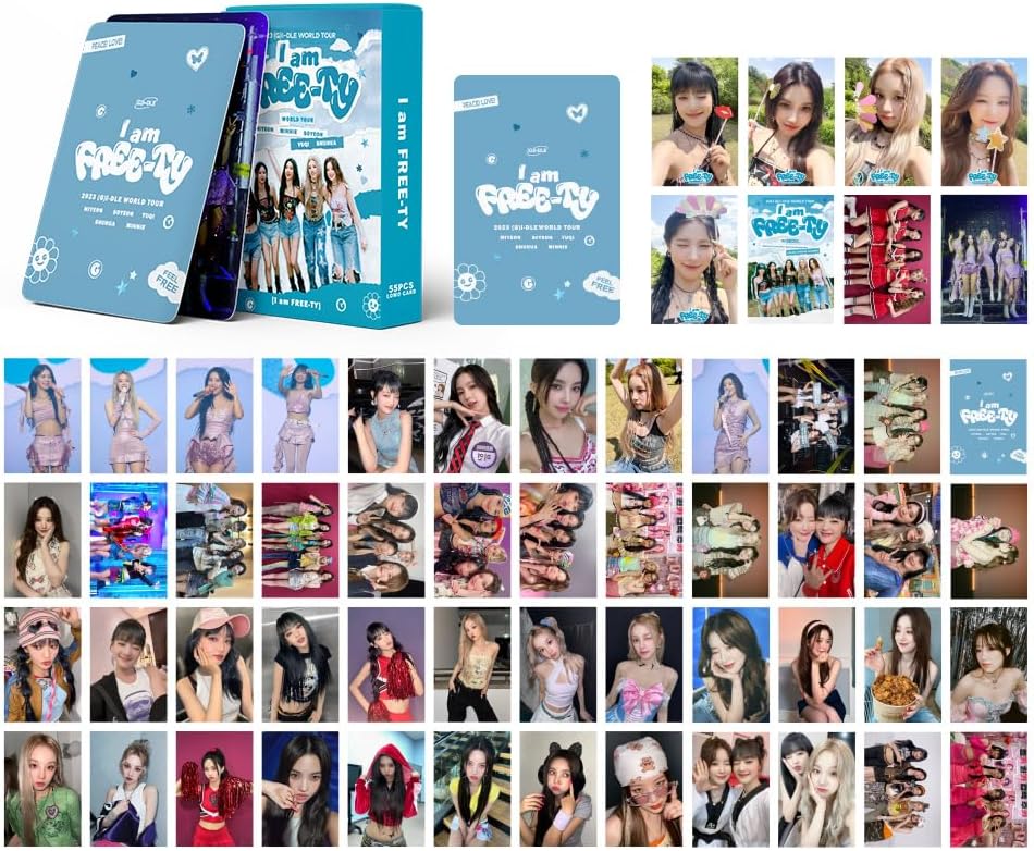 Amazon.com: SAMSHINE Kpop (G) I-DLE Photocards 55Pcs (G) I-DLE Lomo ...