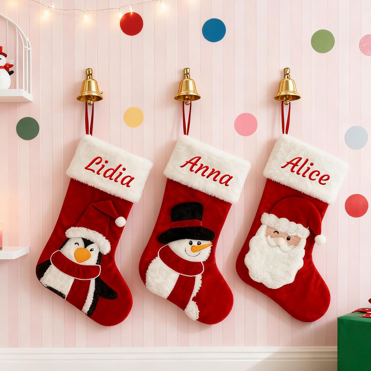 Personalized Christmas Stocking with Embroidered Name, 1 Stocking ...