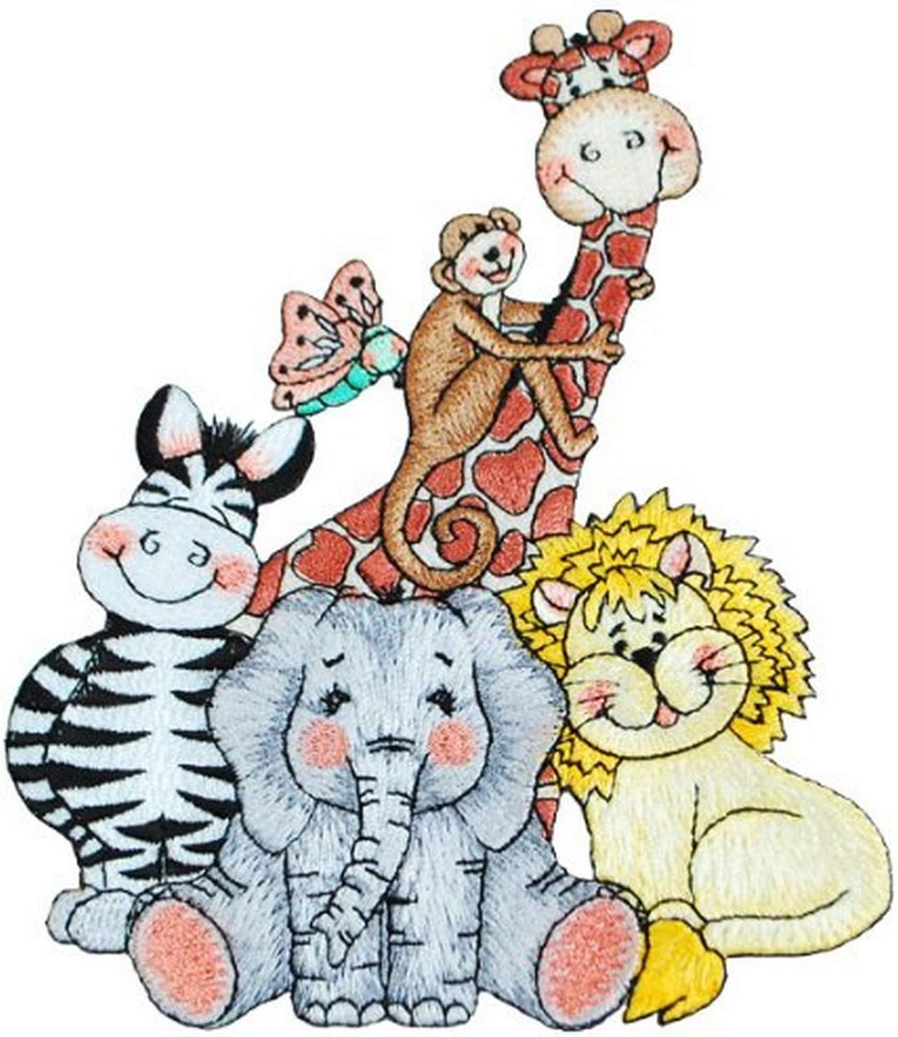 Amazon.com: Cute Elephant Cub Cartoon DIY Applique Embroidered Sew Iron ...