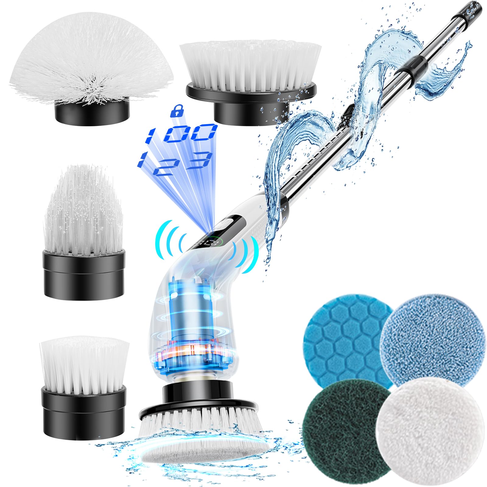 Snapklik.com : Electric Spin Scrubber Kits, 2023 New Cordless Shower ...