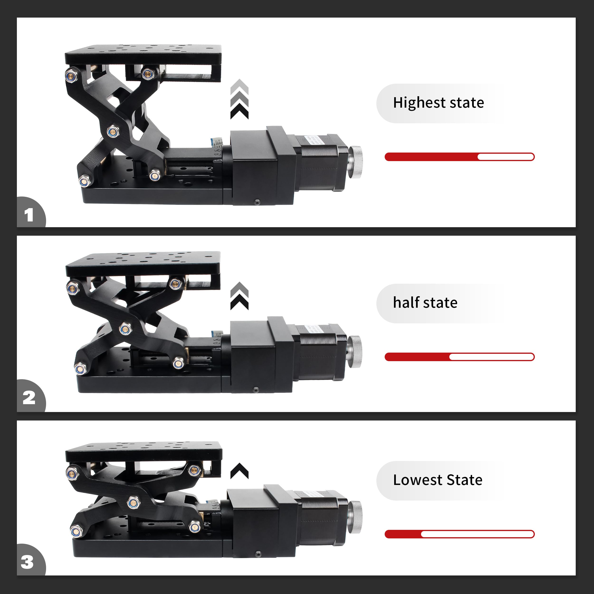 Snapklik.com : RATTMMOTOR Motorized Lifting Platform, 60mm Stroke Z ...