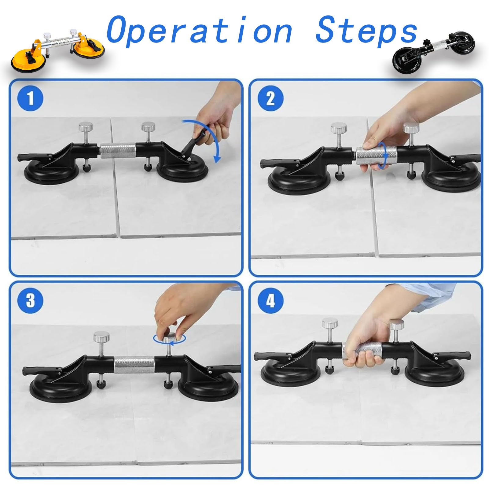 Snapklik.com : 2026 Pro Countertop Alignment Clamps, Adjustable ...