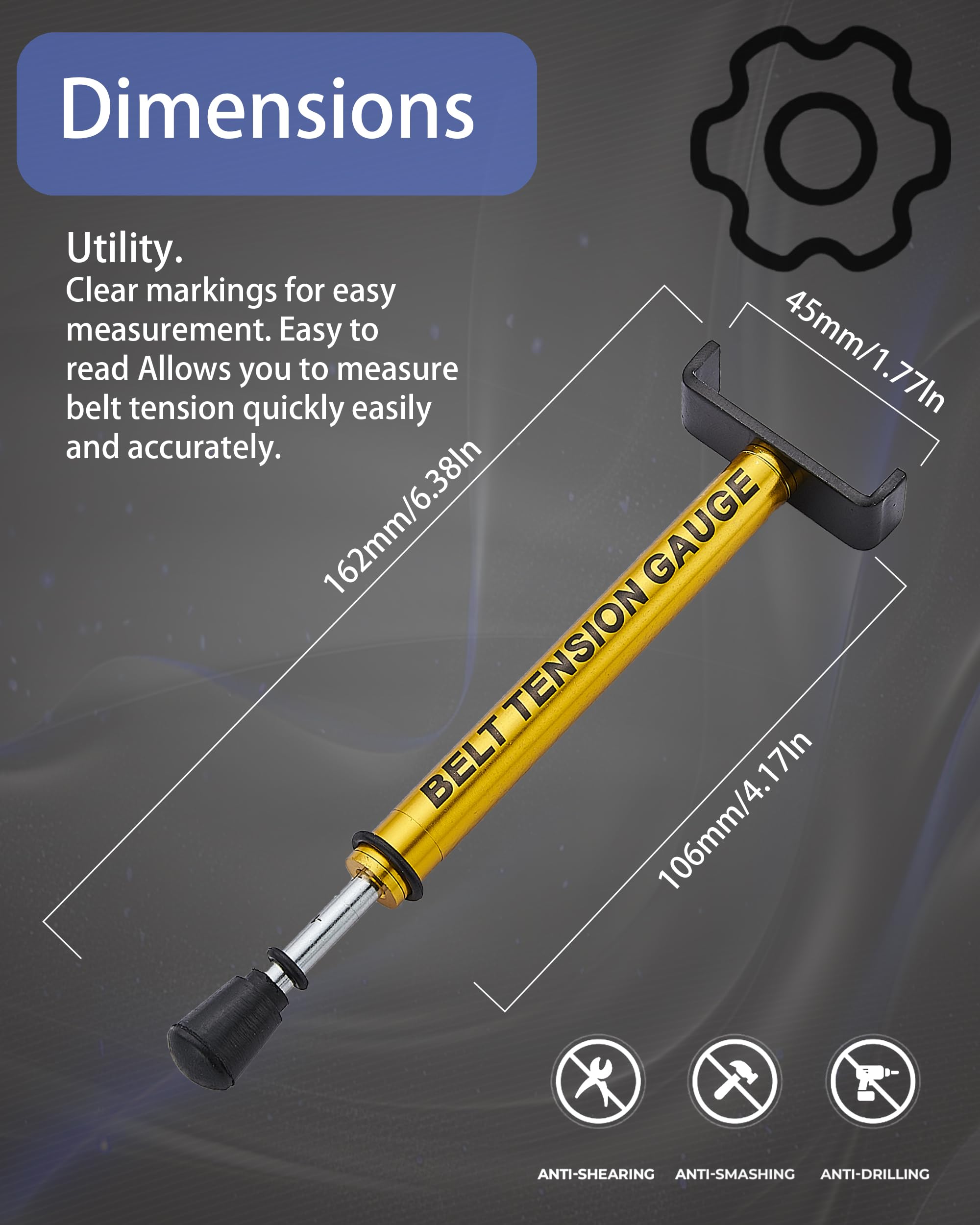 Snapklik.com : Dodomes Belt Tension Gauge 10 Lb Specification Used For ...