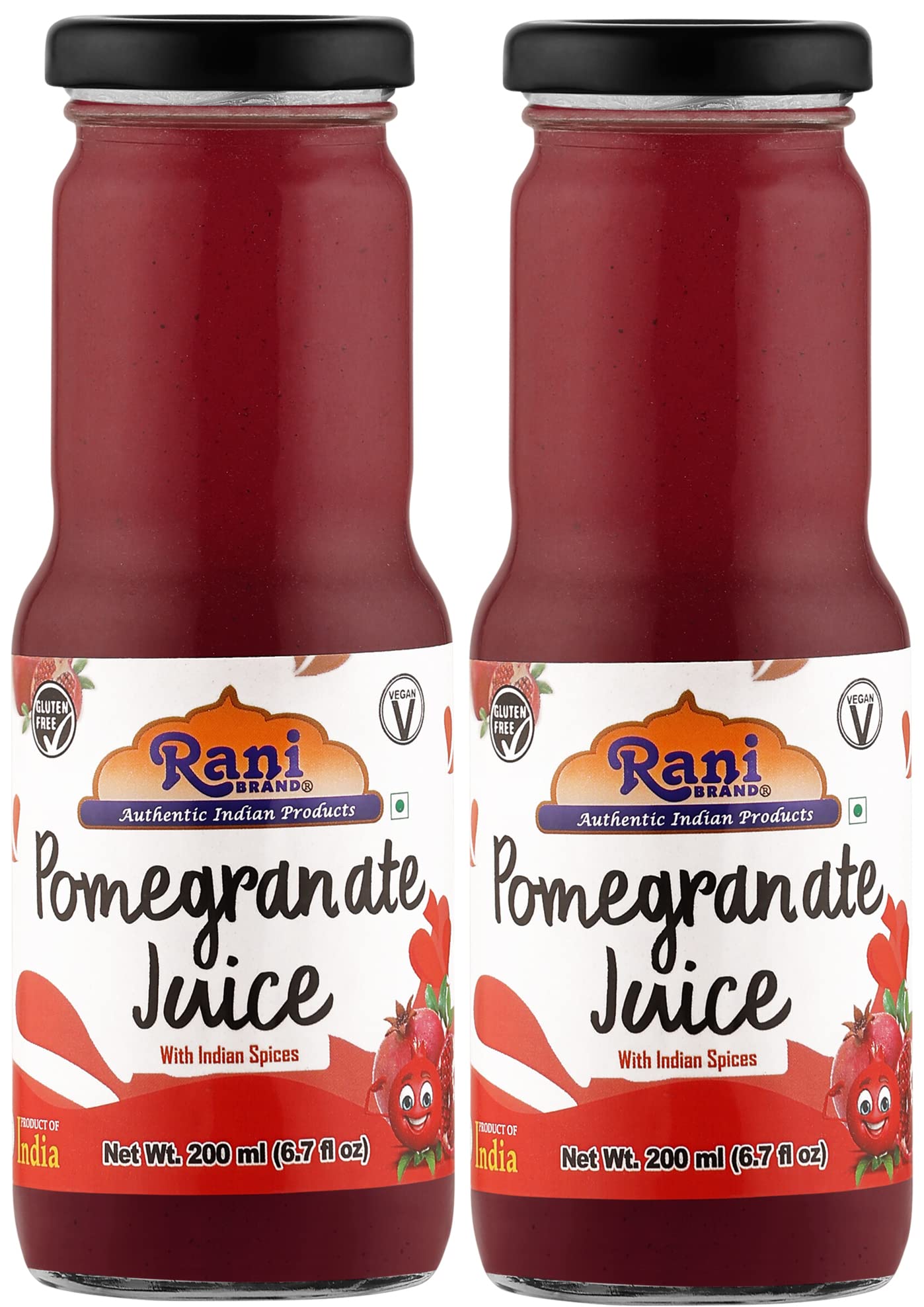 Amazon.com: Rani Pomegranate Juice 6.7 fl oz (200 ml) Glass Bottle ...