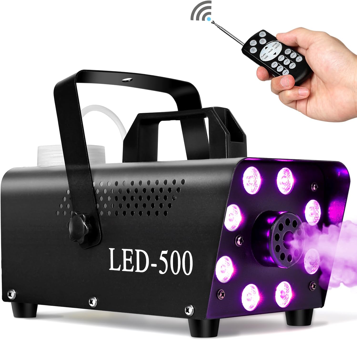 Amazon.com: Upgraded Fog Machine Portable Smoke Machine with Lights ...