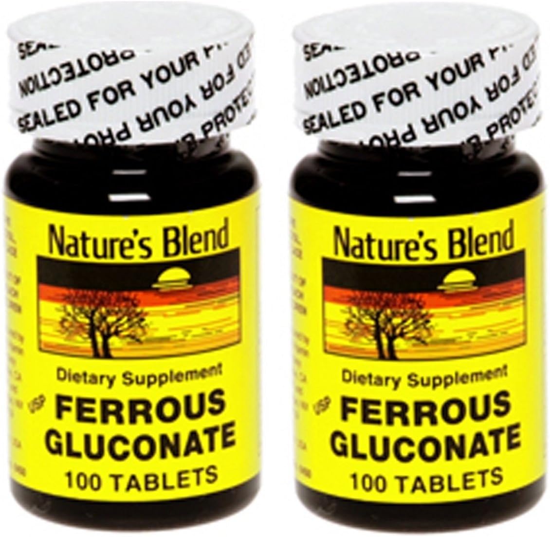 Amazon.com: Perrigo Ferrous Gluconate Green Tablets, 324mg, 100ct (3 ...
