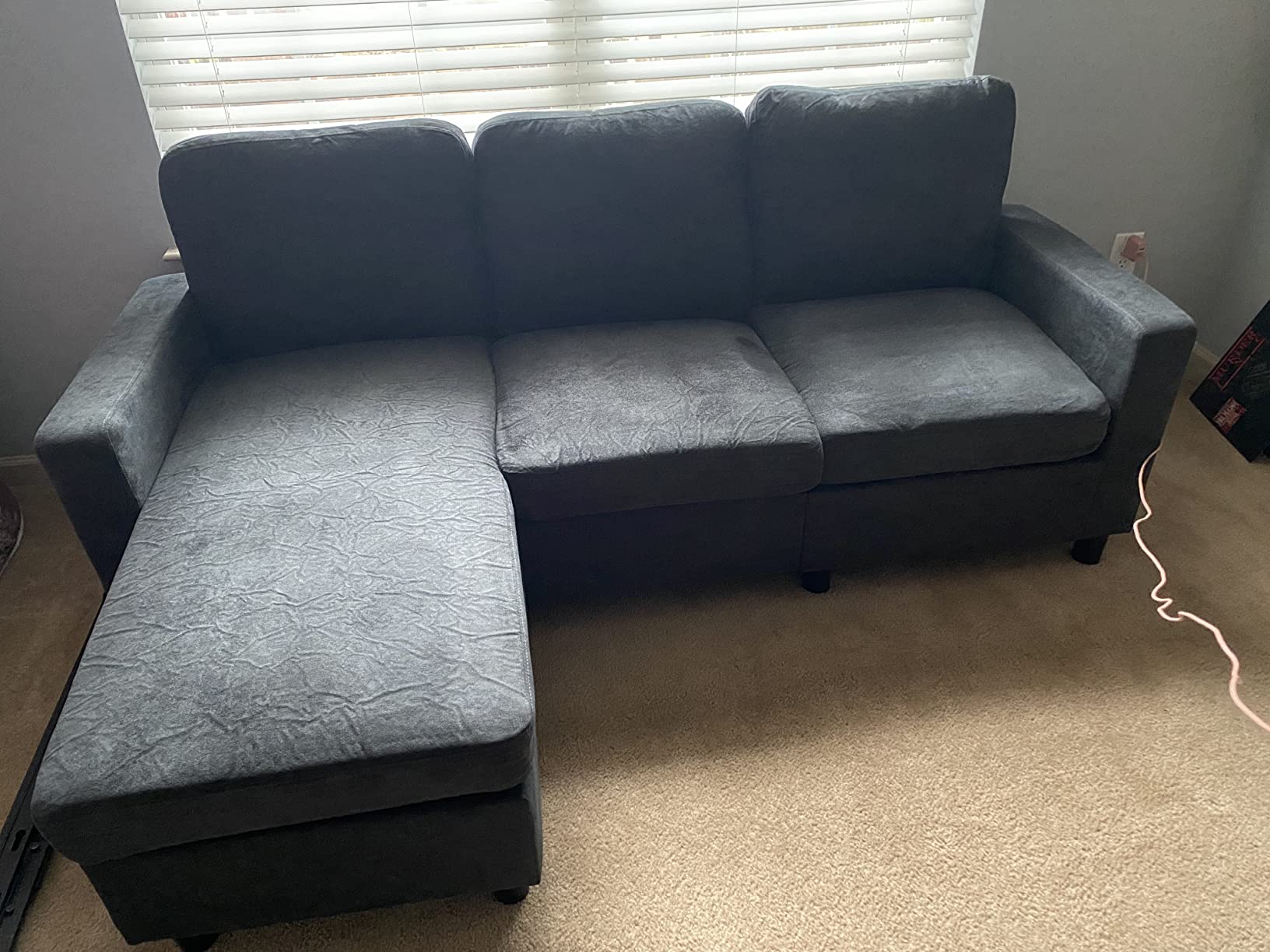 $32/mo - Finance Shintenchi Convertible Sectional Sofa Couch, Modern ...