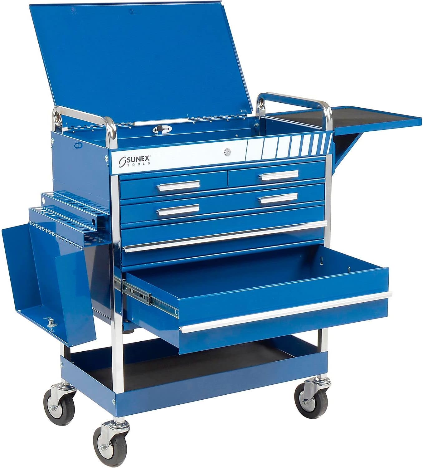 Sunex 8045BL Heavy Duty 5-Drawer Service Cart, Blue : Amazon.ca: Home