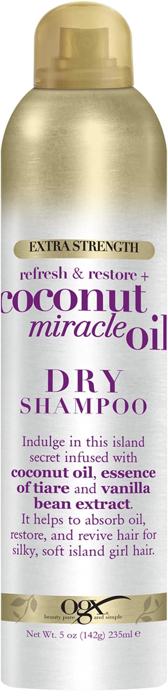 OGX Coconut Miracle Oil Dry Shampoo 5 Ounce Bottle : Amazon.ca: Beauty ...
