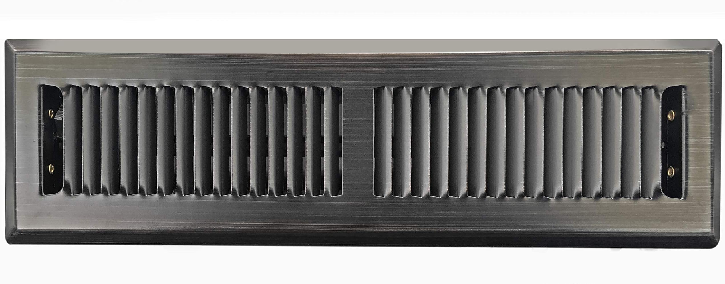 2" X 10" Victorian Floor Register Grille with Dampers - Contempo ...
