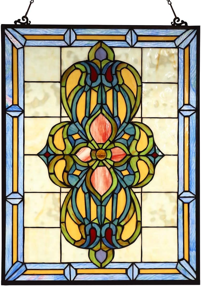 Amazon.com: Bieye W10030 Victorian Tiffany Style Stained Glass Window ...
