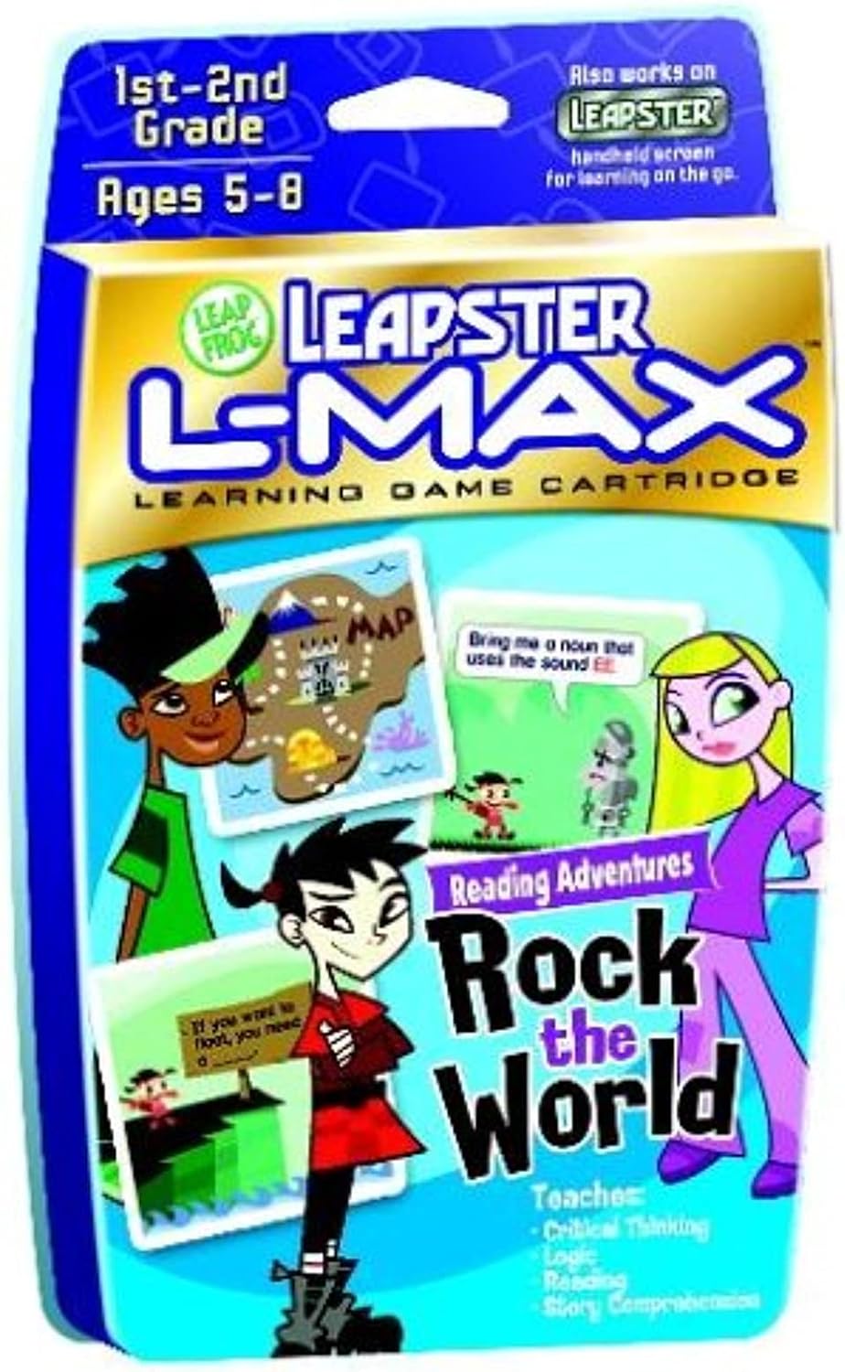Amazon.com: LeapFrog® Leapster L-Max® Game: Reading Adventure Rock the ...