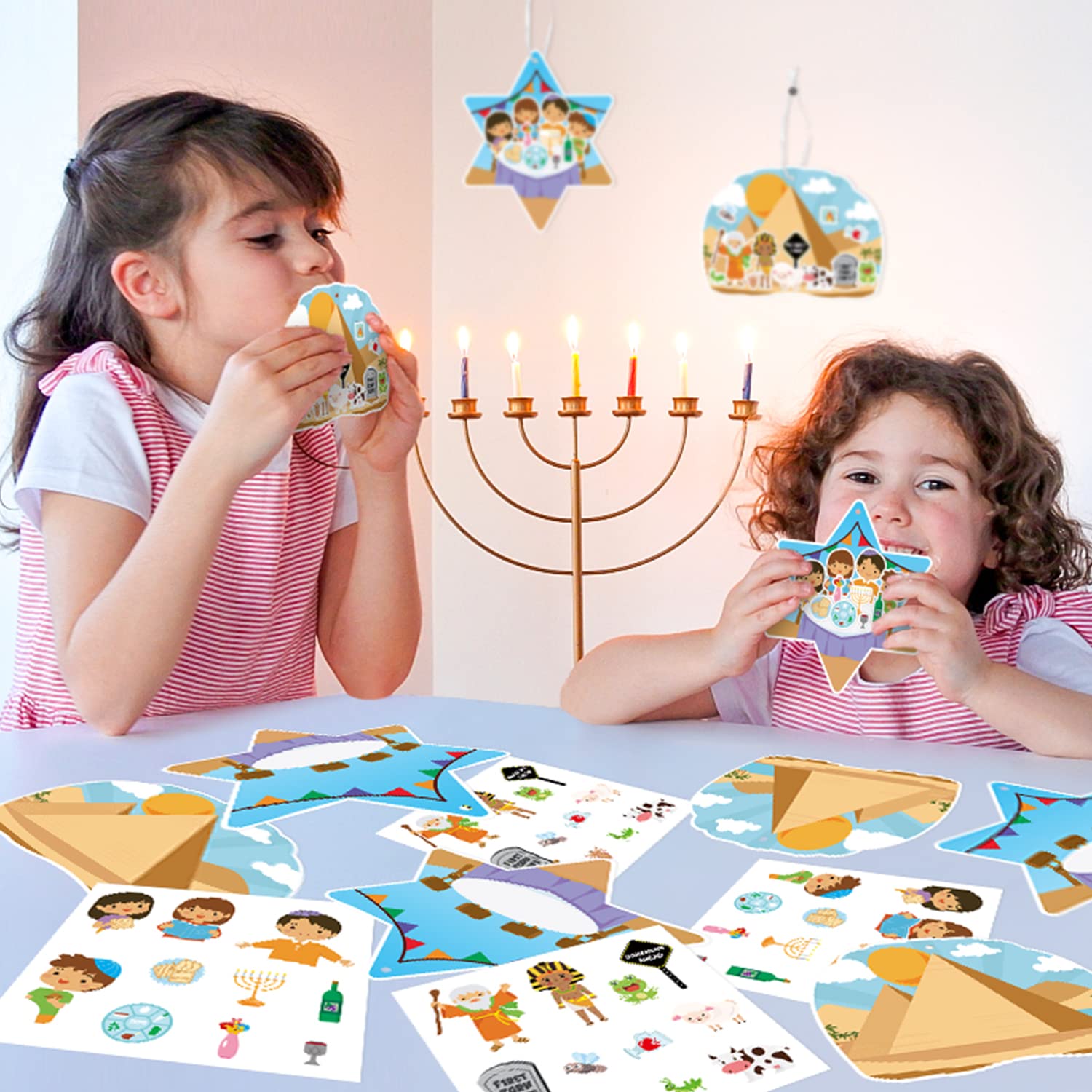 Snapklik.com : Make A Passover Scene Sticker Ornaments - 48Pcs Kids DIY ...