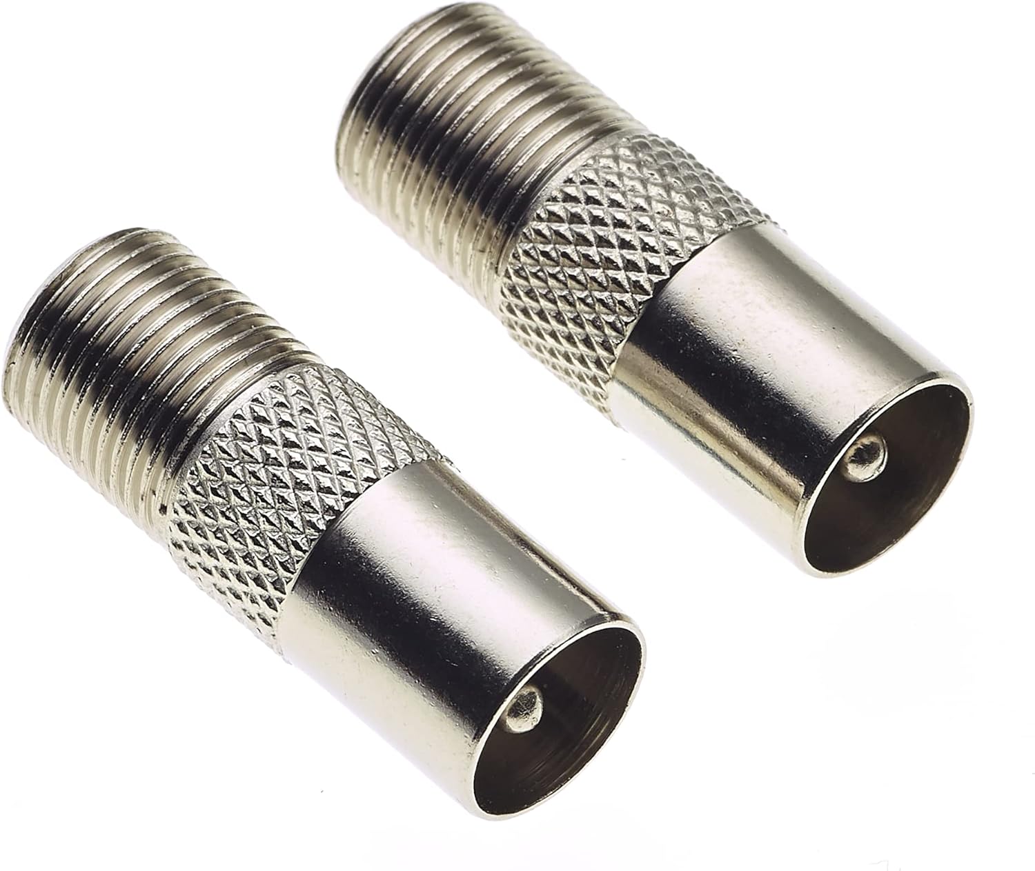 Amazon.com: TV Coaxial Plug to F Type Socket Adaptor, Pack of 2 ...