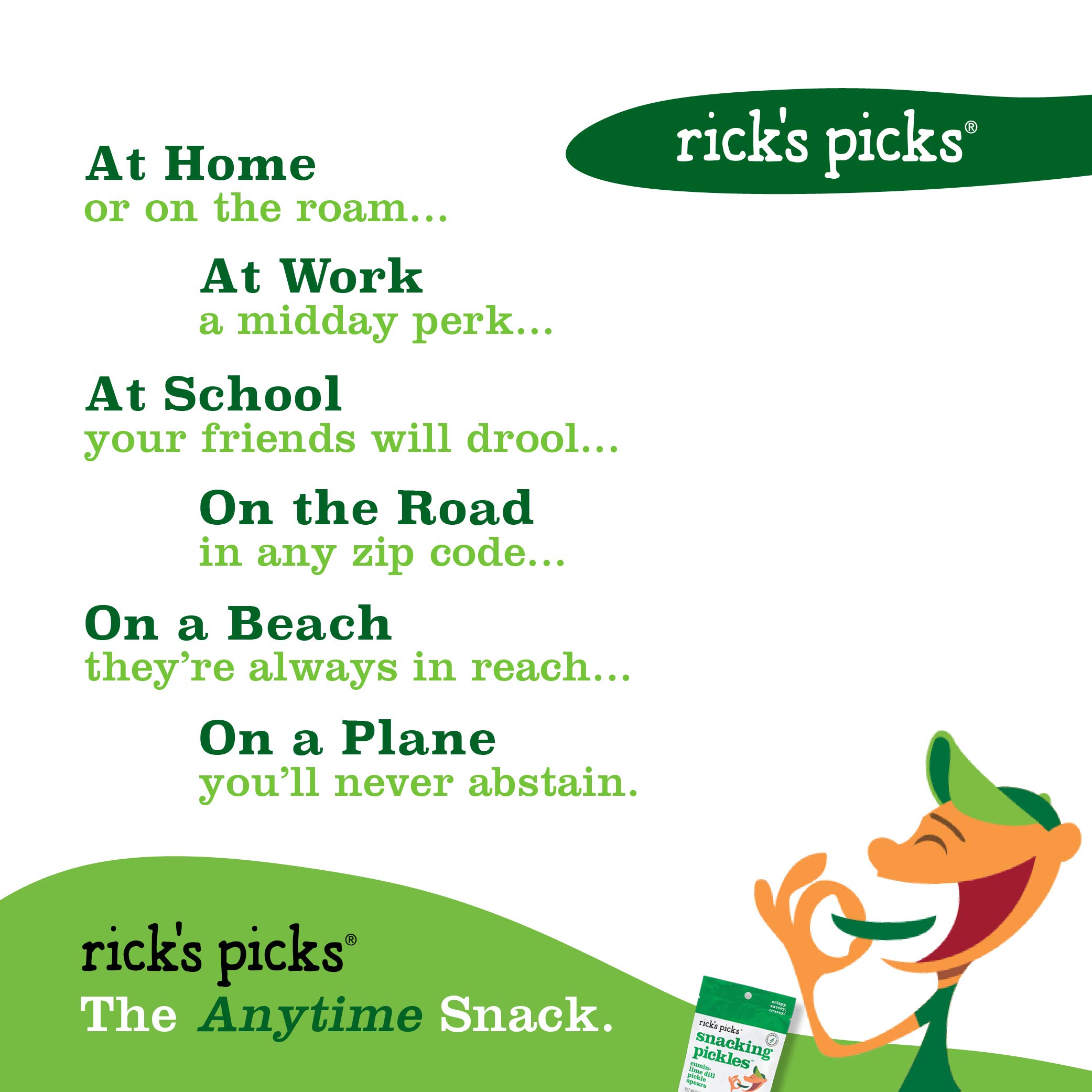 Snapklik.com : Ricks Picks Snacking Pickles, Tasters Variety Pack ...